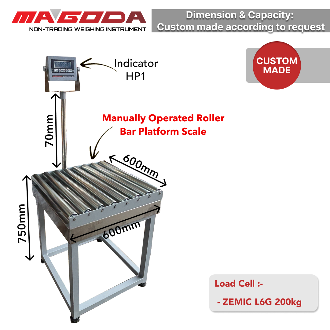 Platform Scale with Roller Bar – Magoda Weighing Instrument